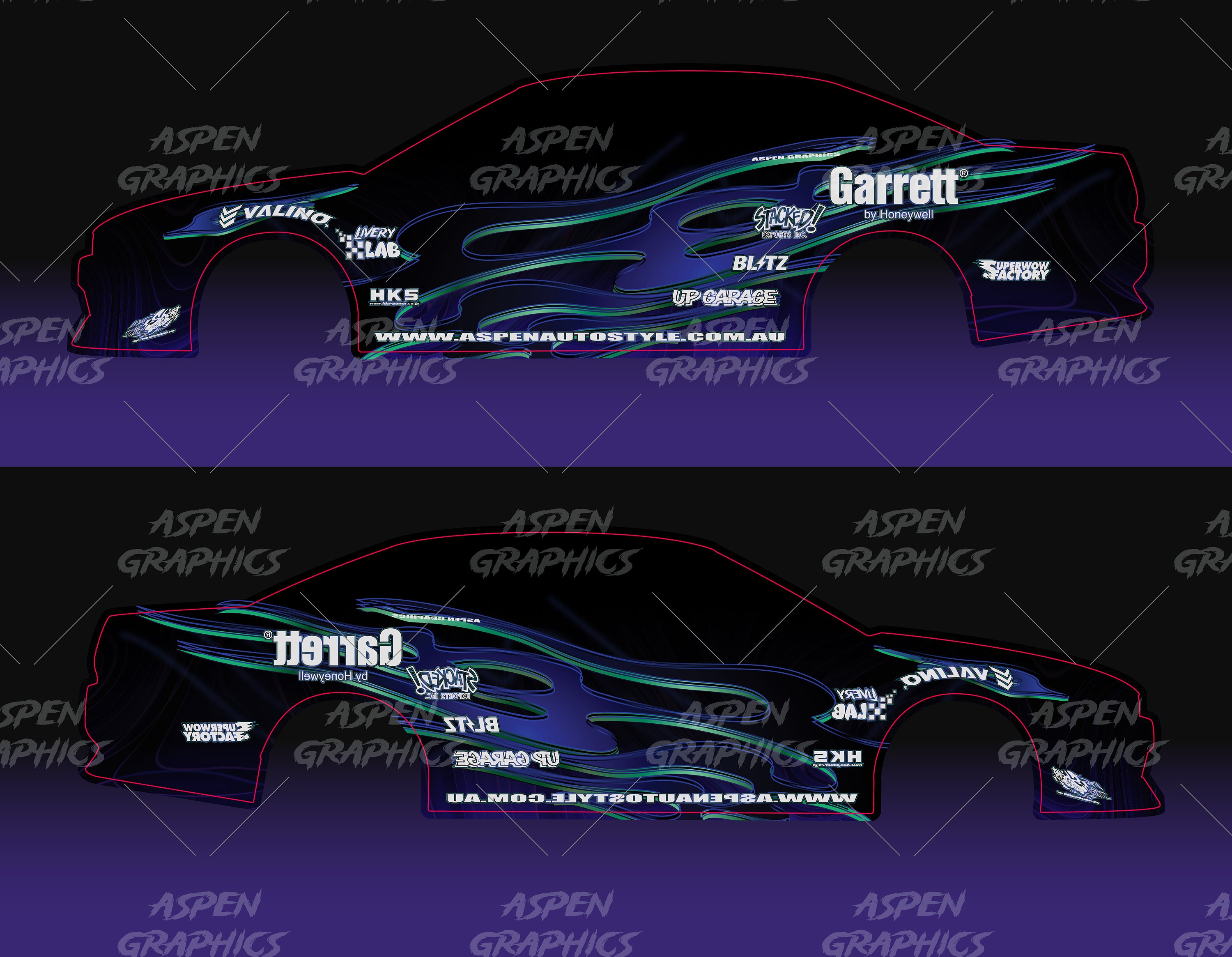 Flow Drift Livery Wrap Template ~ Decal, Motorsport Livery, Digital ...