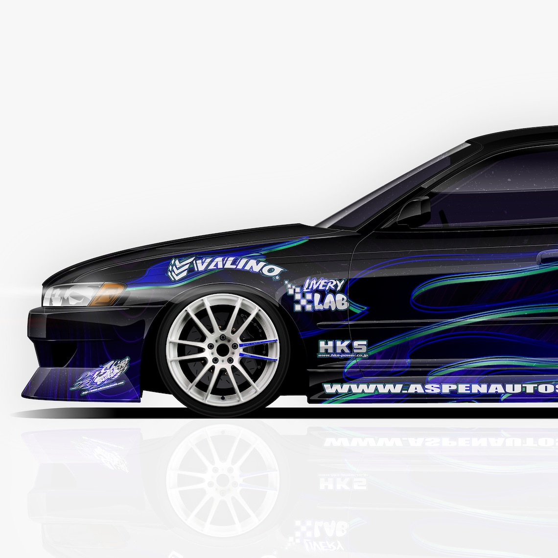 Flow Drift Livery Wrap Template ~ Decal, Motorsport Livery, Digital ...