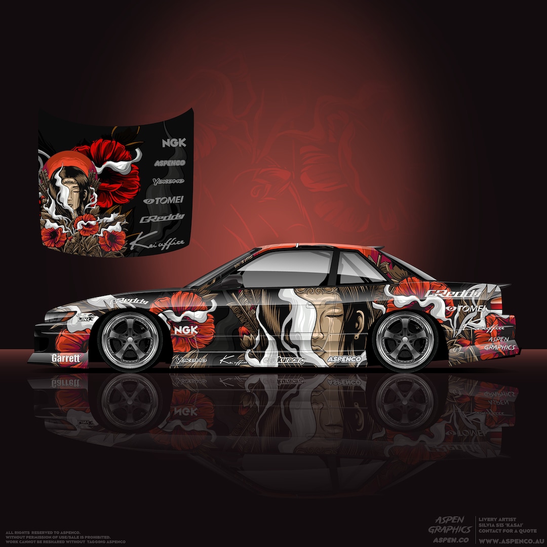 Chosen One Drift Livery Wrap Template, Motorsport Decal (digital ...
