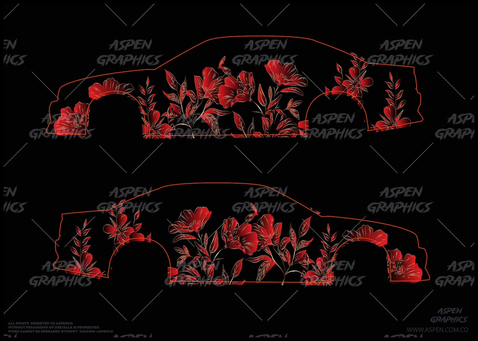 Traditional Floral Livery ~ Decal, Motorsport Livery, Digital Download ...