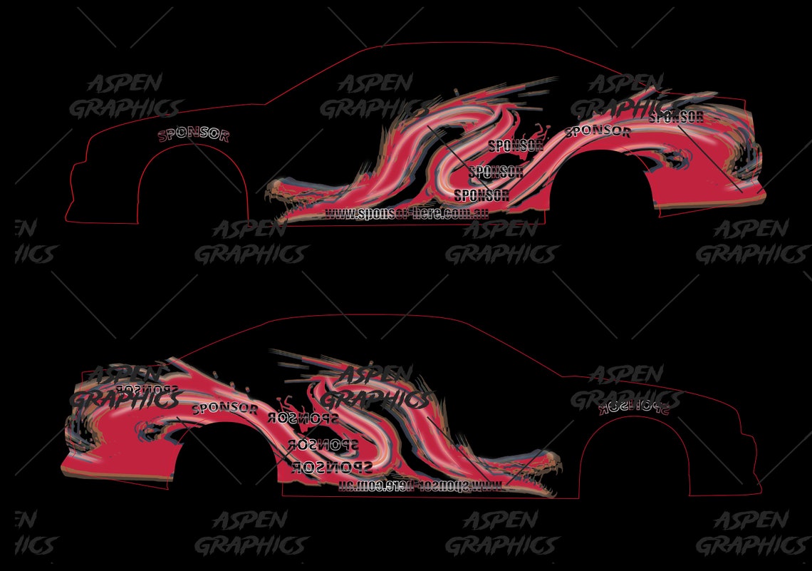 Dragon Livery ~ Vehicle Wrap, Decal, Motorsport Livery, Digital ...
