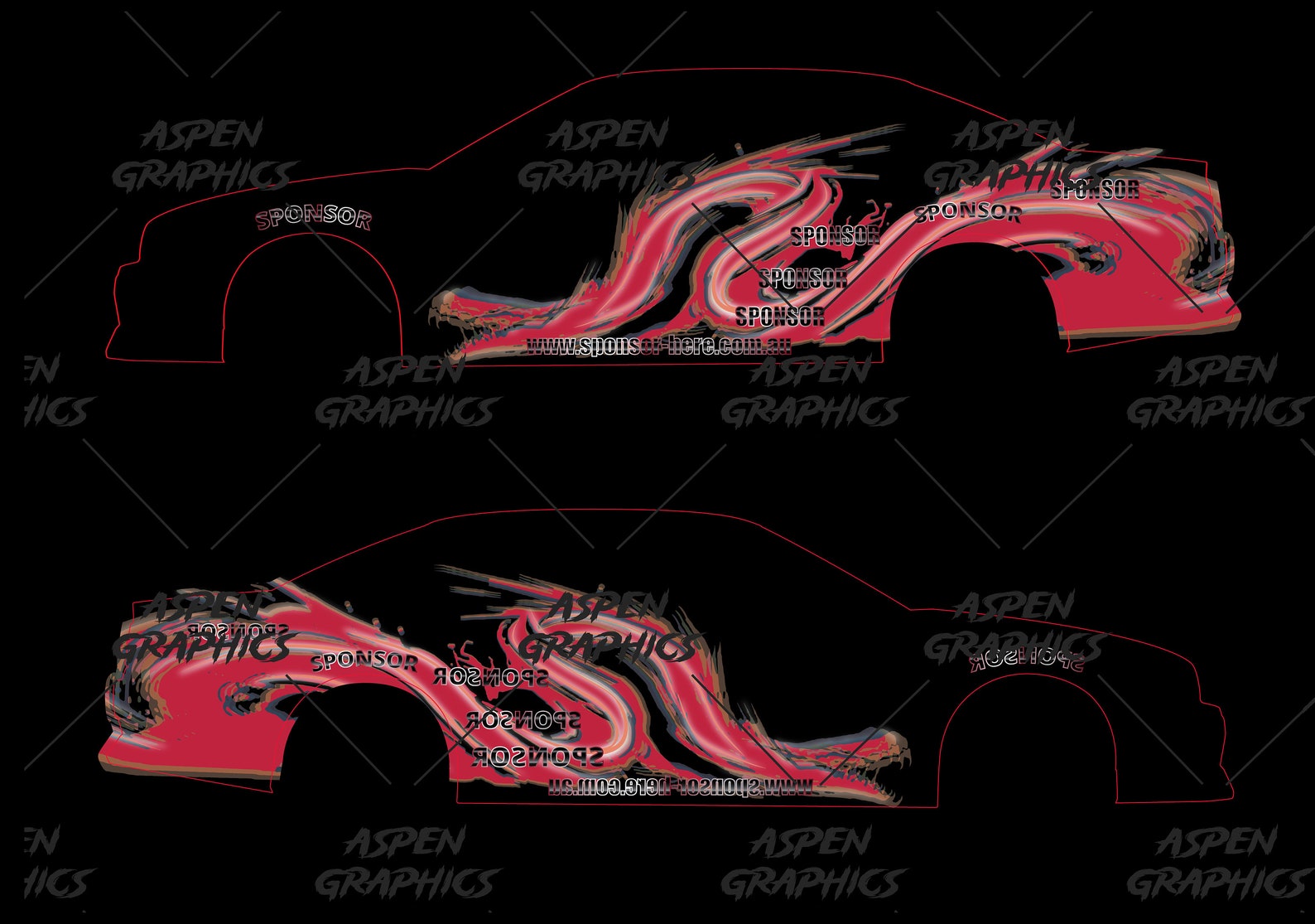 Dragon Livery ~ Vehicle Wrap, Decal, Motorsport Livery, Digital ...