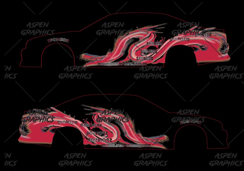 Dragon Livery ~ Vehicle Wrap, Decal, Motorsport Livery, Digital ...