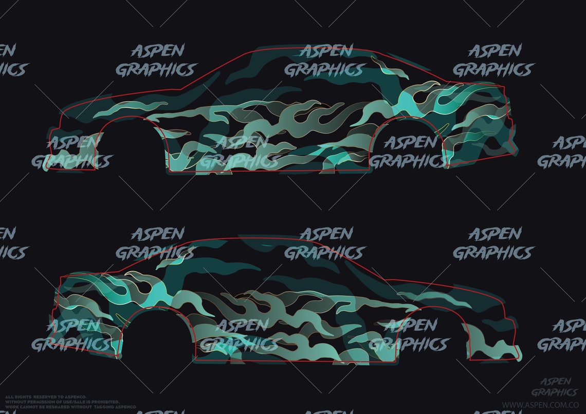 Sea Moss Drift Livery Design - Motorsport Livery, Car Decal, Vehicle ...