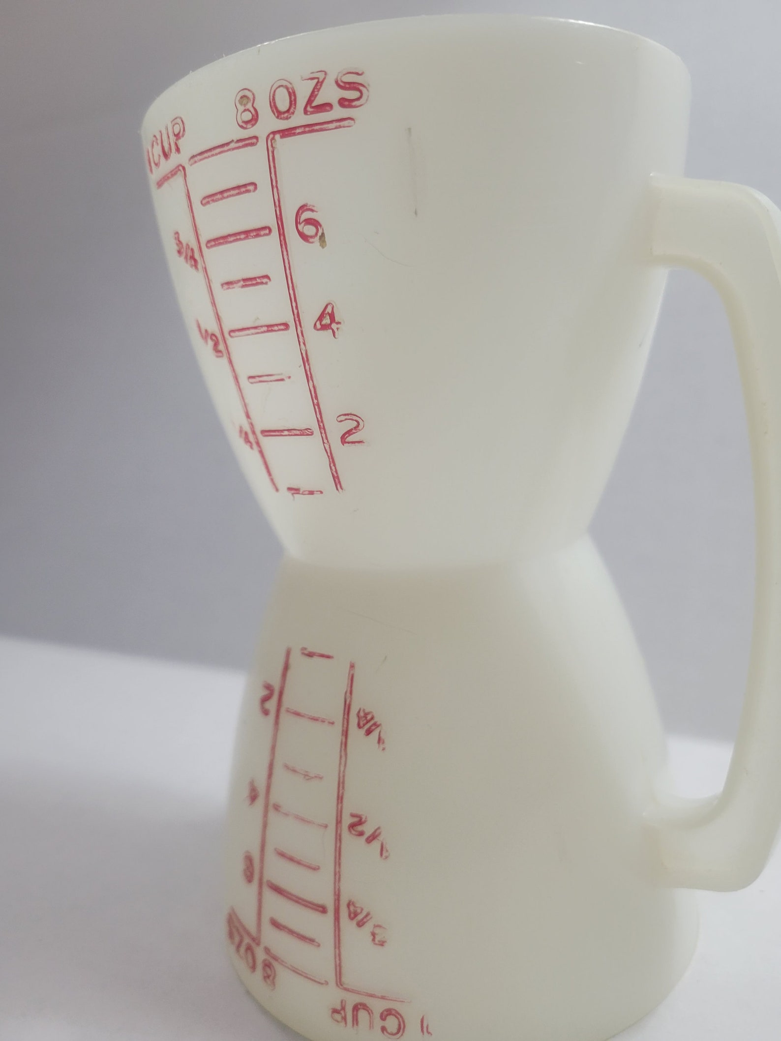 Vintage Tupperware Double Sided Wet Dry 1 Cup 8 Oz. Measuring Cup #860 ...
