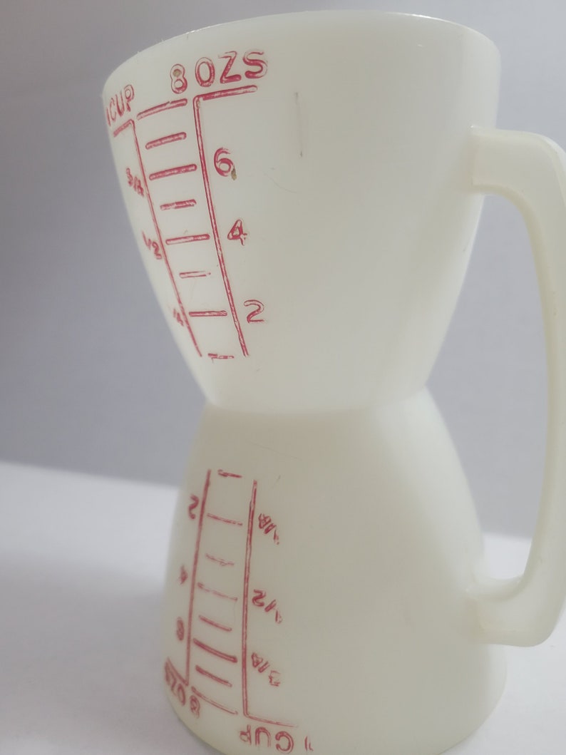 Vintage Tupperware Double Sided Wet Dry 1 Cup 8 Oz. Measuring Cup #860 ...