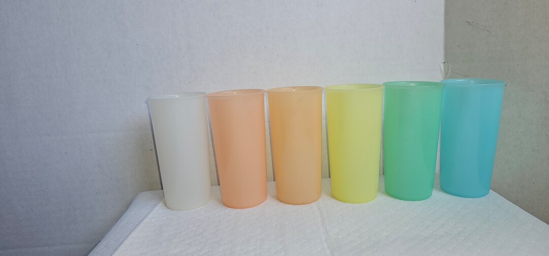 Tupperware 117 Vintage Tumblers Set of 6 - Etsy