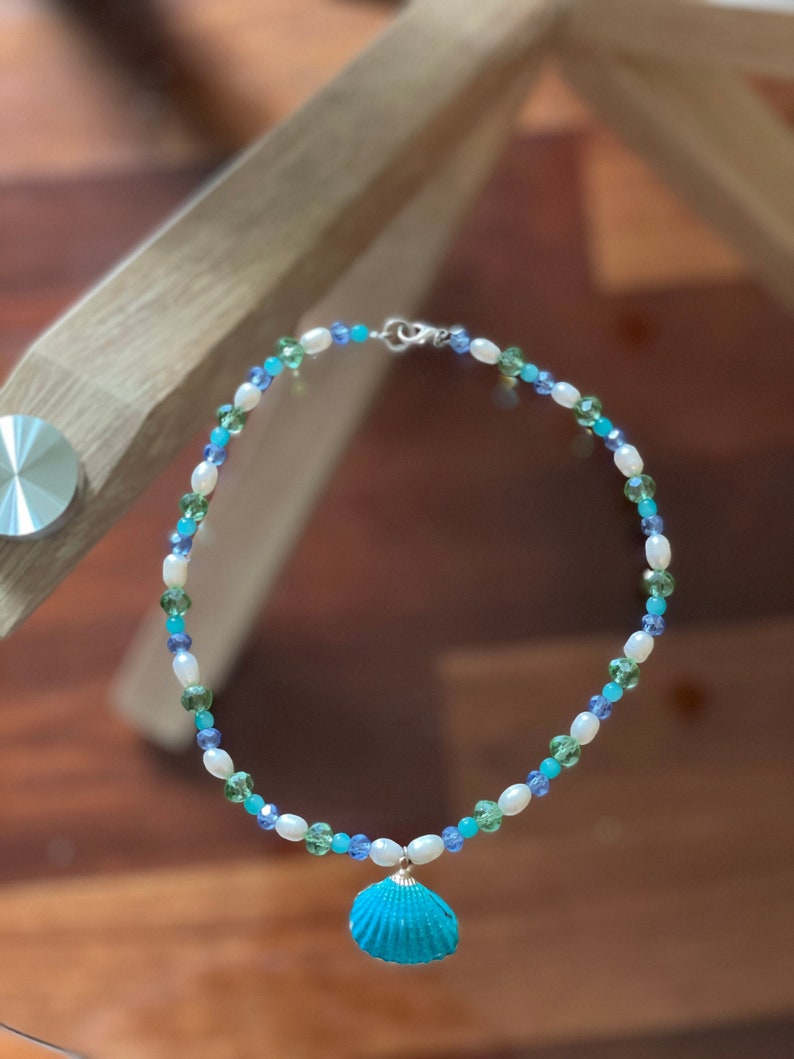 Mermaid Necklace With Shell and Freshwater Pearls - Etsy