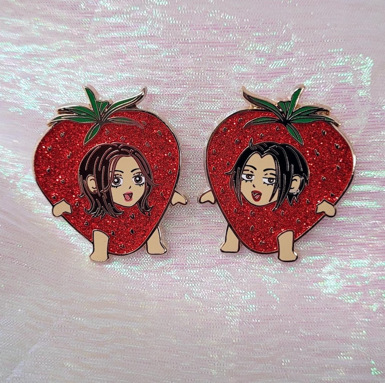 Nana Strawberries Anime Enamel Pins Nana Osaki Hachi Ai Yazawa - Etsy
