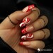 Red & White Peppermint Nails | Candy Cane Nails | Christmas Nails ...