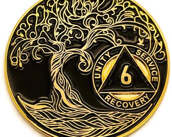 Tree of Life Recovery Coin - Etsy
