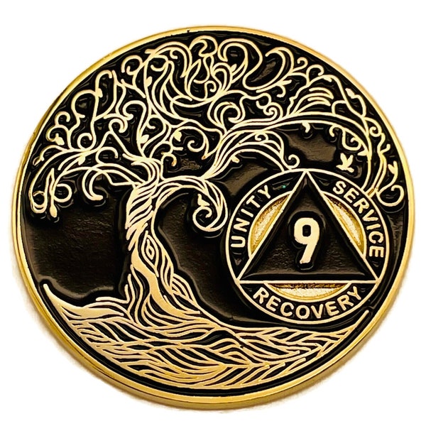 Sobriety Chip 9 Years - Etsy