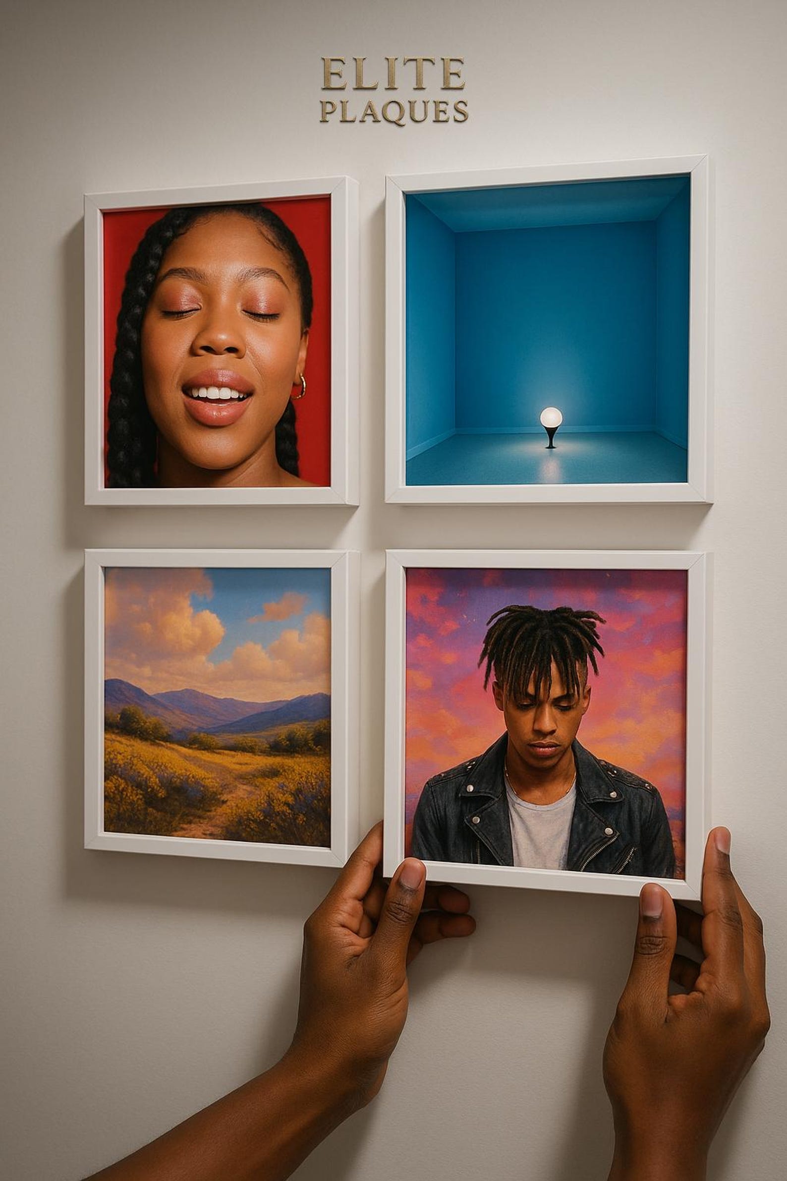 Album Cover Wall Art | Music Poster Print | Custom Album Tiles Self ...