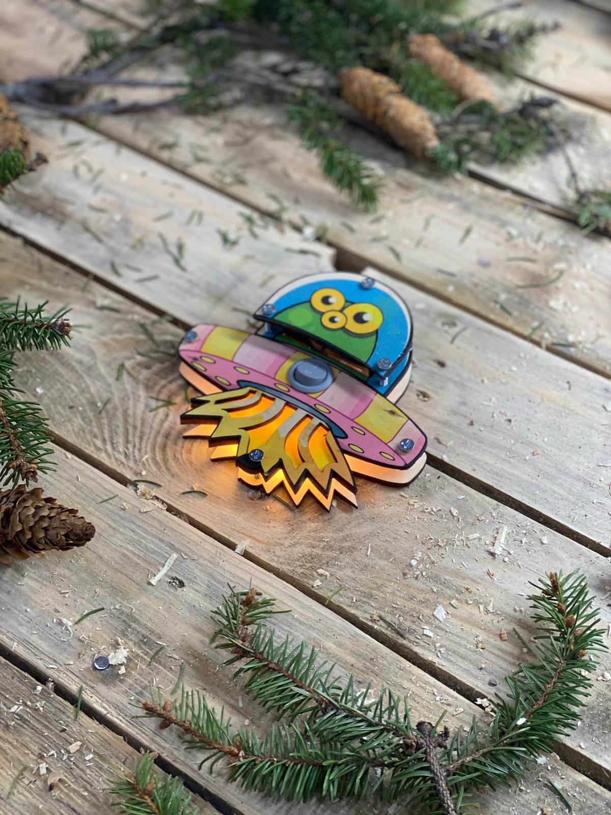 Wooden LED Busy Board Parts LED SPACE Montessori Activity | Etsy