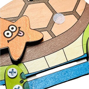 Wooden Busy Board Parts Moving Turtle Set Montessori Activity - Etsy ...