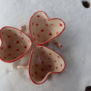 Ceramic Heart Mug Handmade Ceramic Love Mug - Etsy