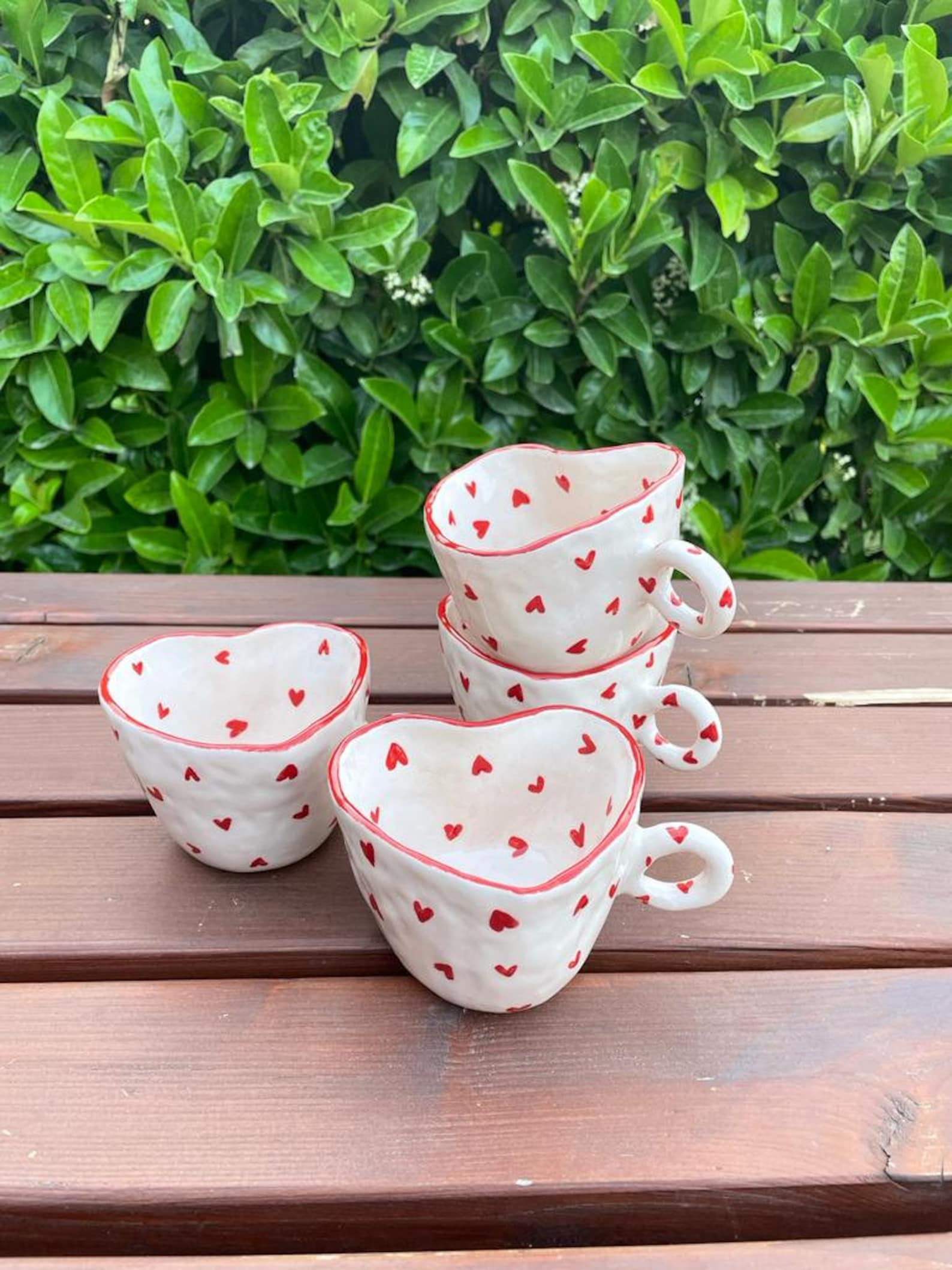 Ceramic Heart Mug Handmade Ceramic Love Mug - Etsy