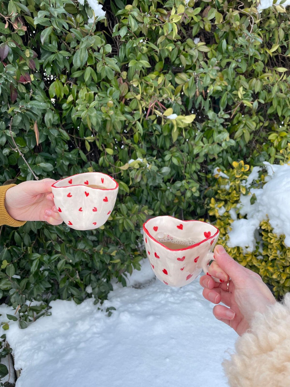 Ceramic Heart Mug Handmade Ceramic Love Mug - Etsy