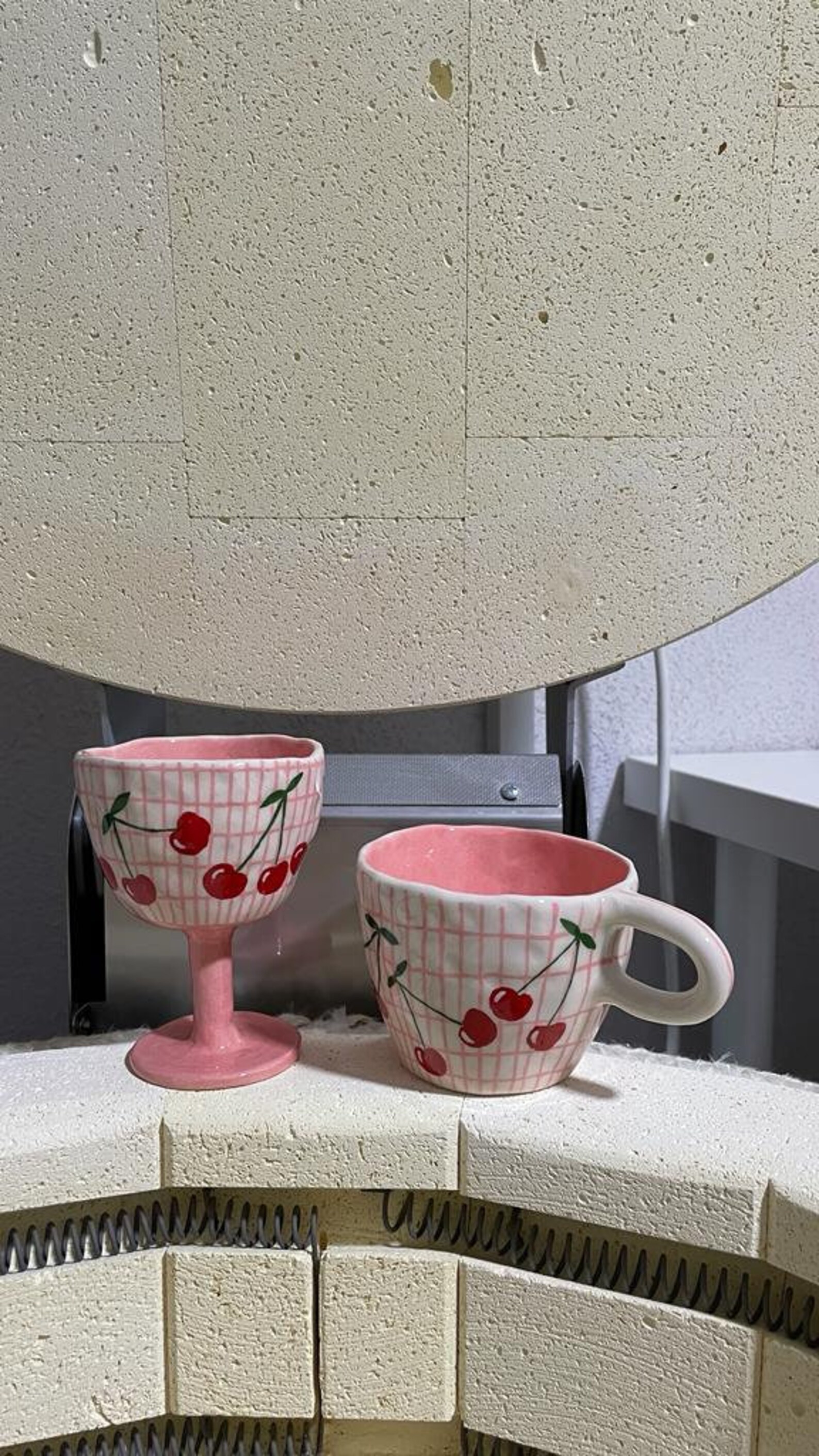 Ceramic Cherry Mug Handmade Ceramic Cherry Mug With Handle - Etsy