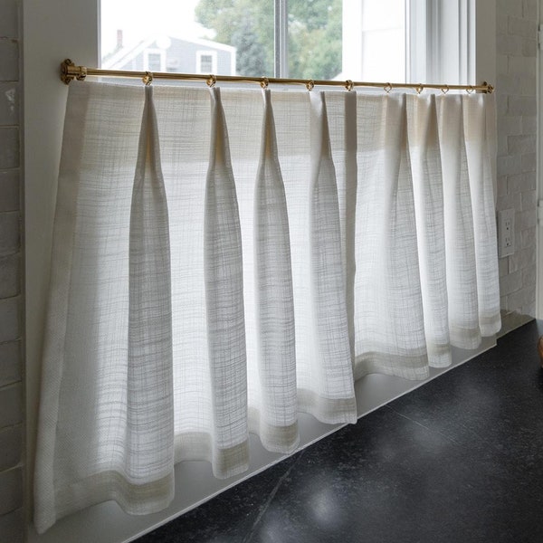 Linen Cafe Curtains - Etsy