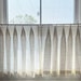 Unlined Soft White Top Pinch Pleat Cafe Curtains & Decorative Panels - Etsy