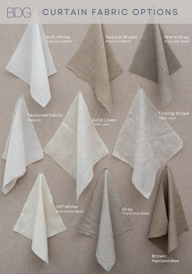 Ticking Stripe Linen Cafe Curtains – Pinch Pleat Custom Window Panel ...