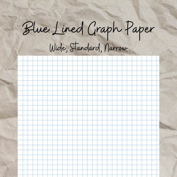 Printable Graph Paper Blue