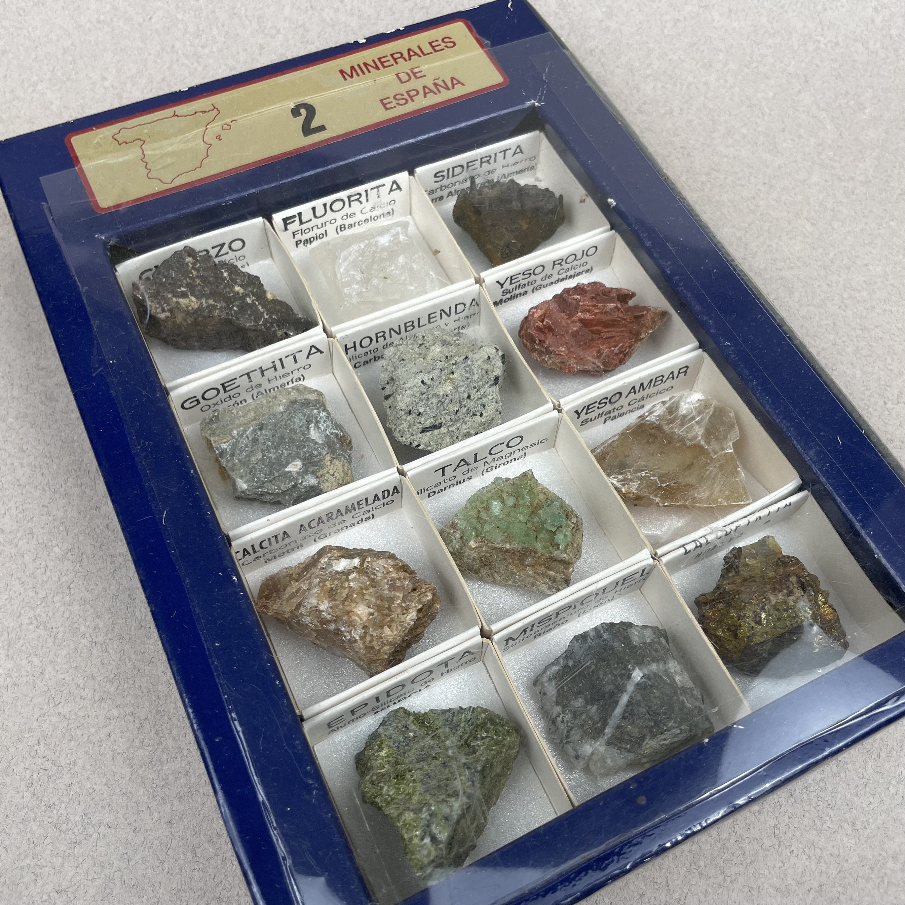 Rocks & Geodes Collection Minerals Minerales De Espana Set of 12 ...