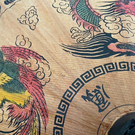 Oriental Vintage Umbrella Rice Paper Decor Hand Print… - Gem