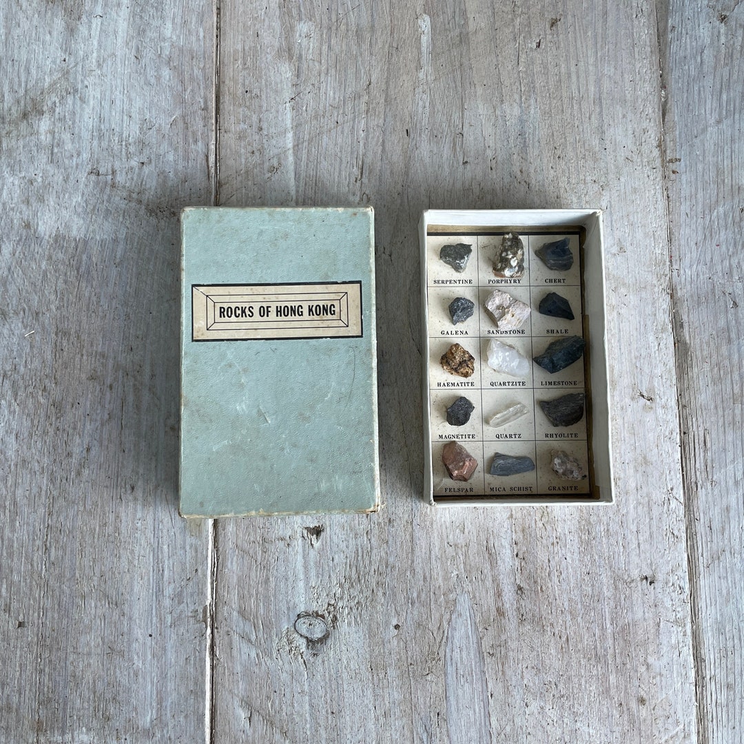 Rocks & Geodes Collection Minerals 'rocks of Hong Kong' Set of 15 ...