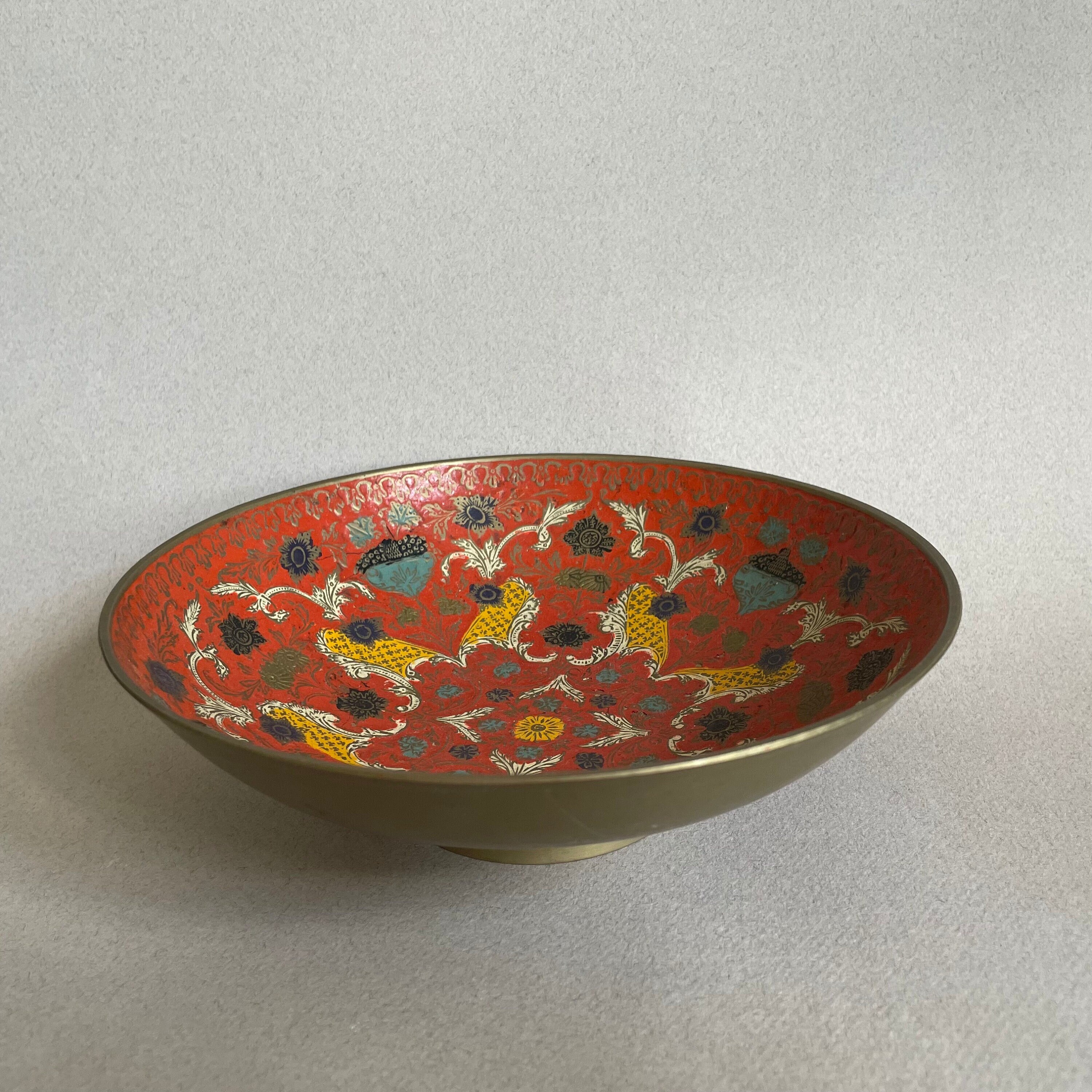 Antique Indian Gold Brass Plate Patterned Engraved Etched - Etsy