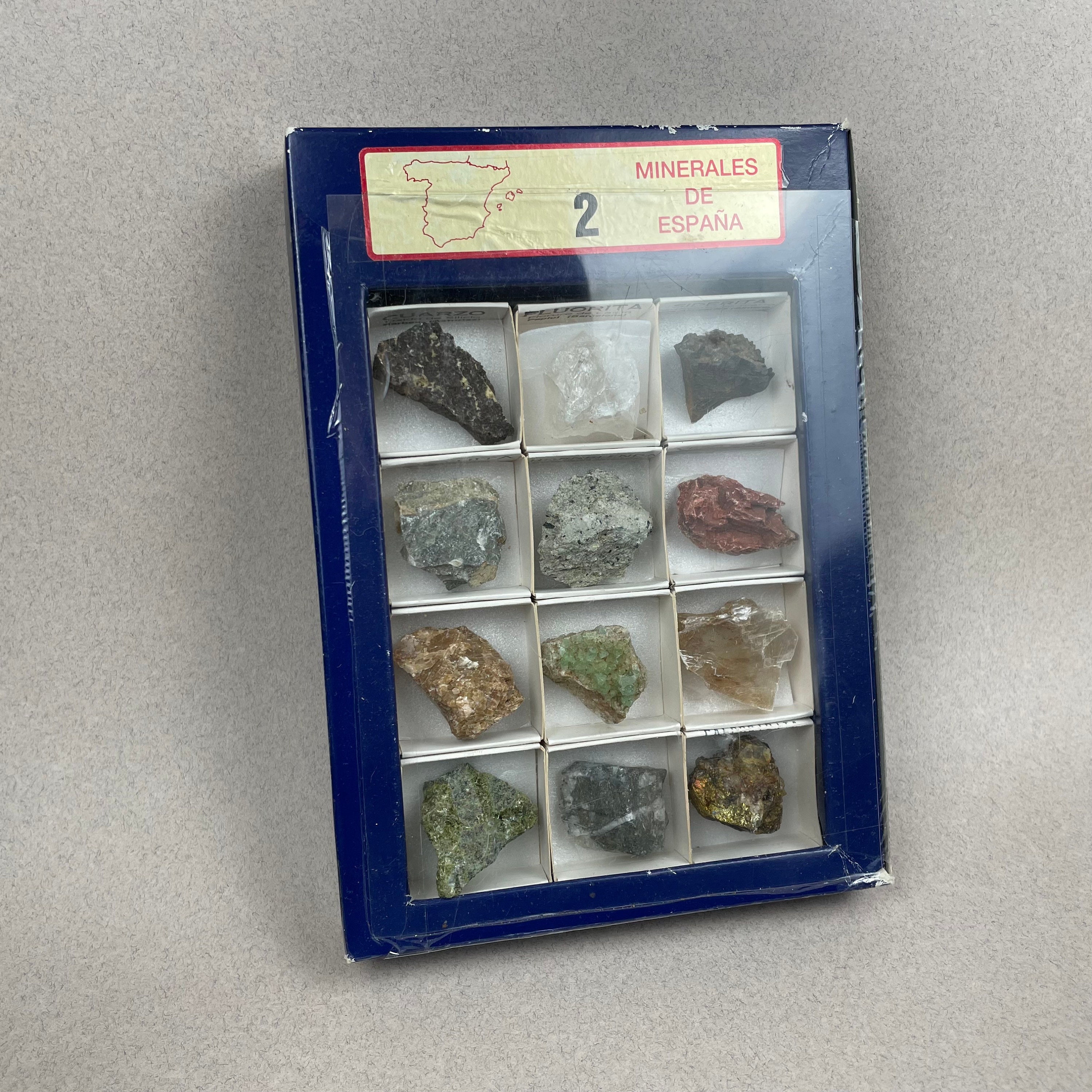 Rocks & Geodes Collection Minerals Minerales De Espana Set of 12 ...