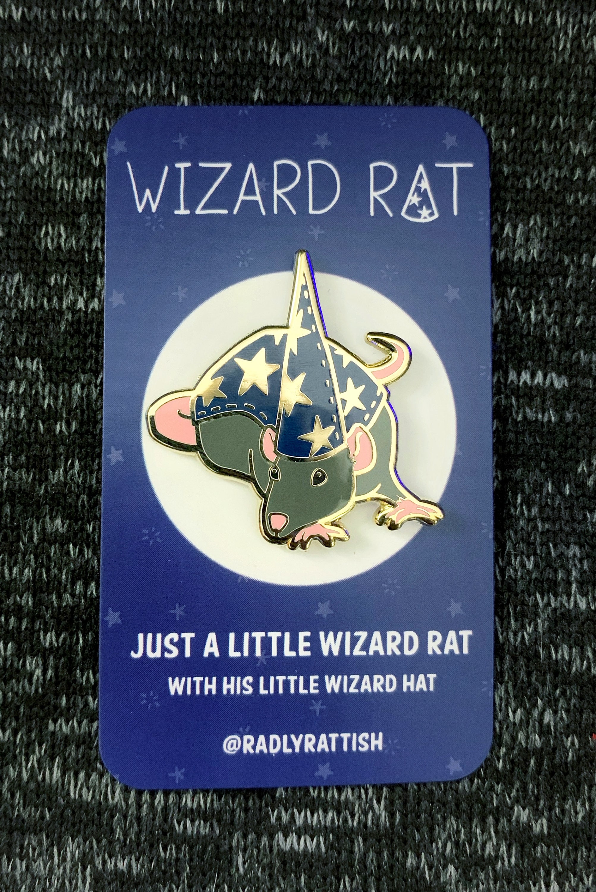 Wizard Rat Enamel Pin - Etsy