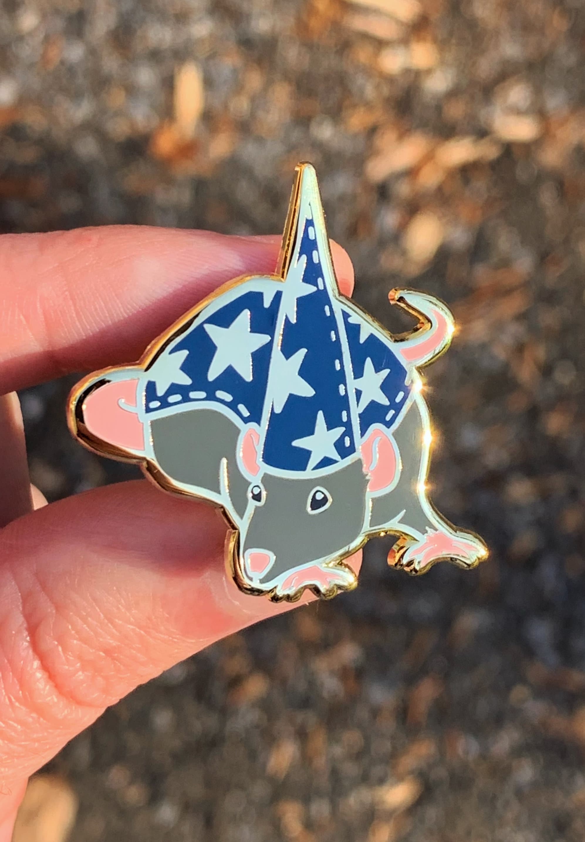 Wizard Rat Enamel Pin - Etsy