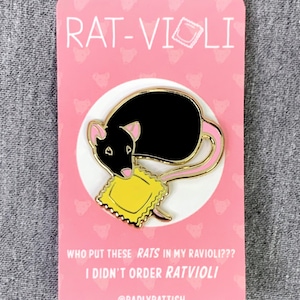 Ravioli Rat ratvioli Enamel Pin - Etsy