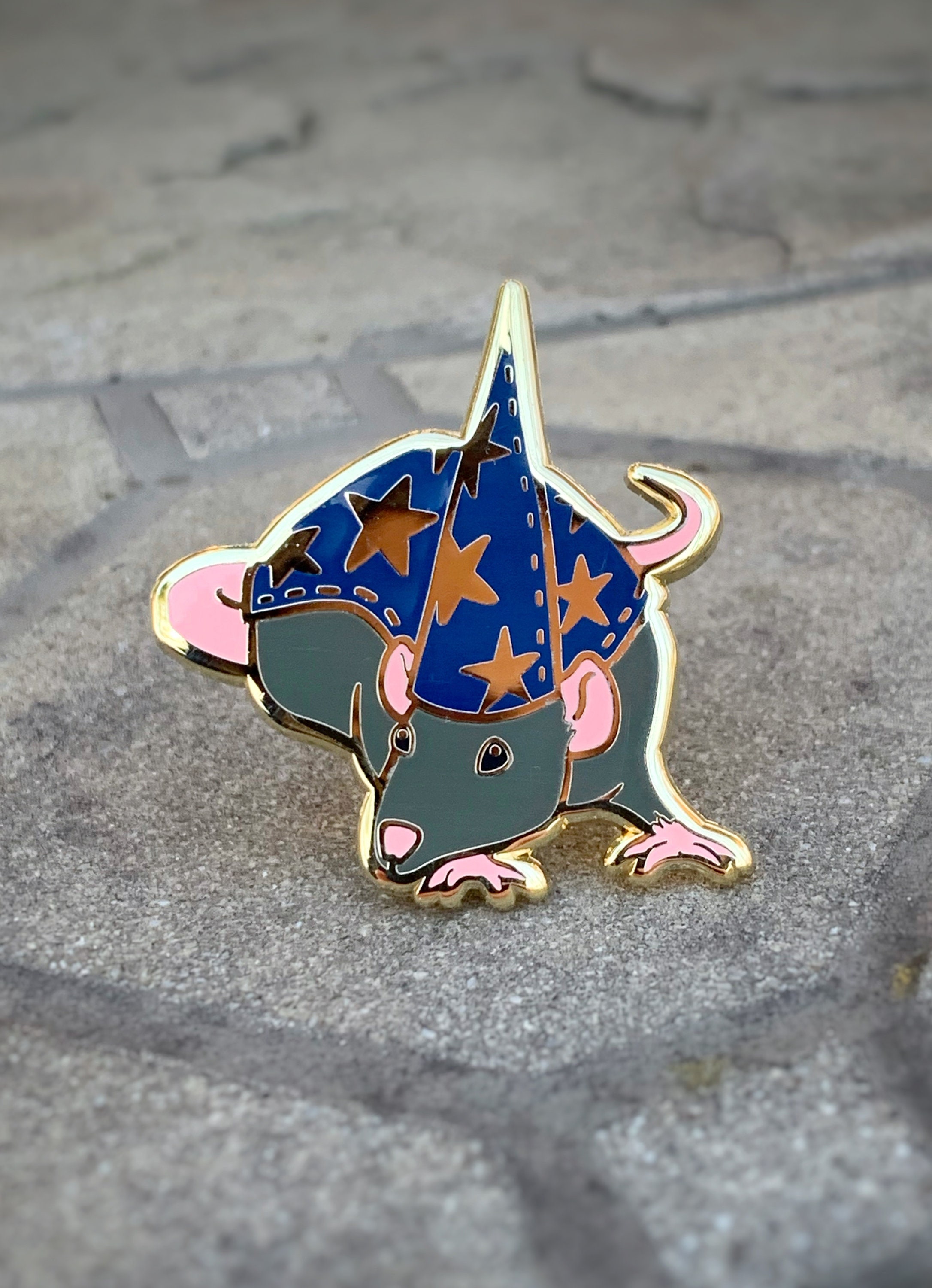 Wizard Rat Enamel Pin - Etsy