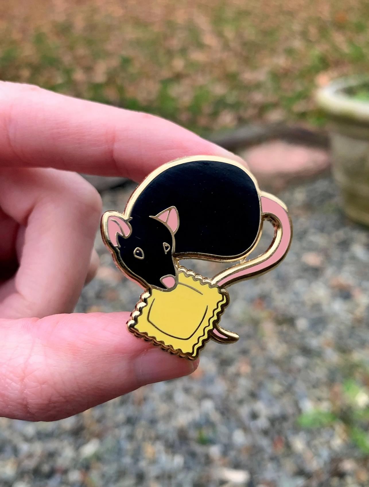 Rat Enamel Pin Set – Ravioli Rat & Wizard Rat - Etsy