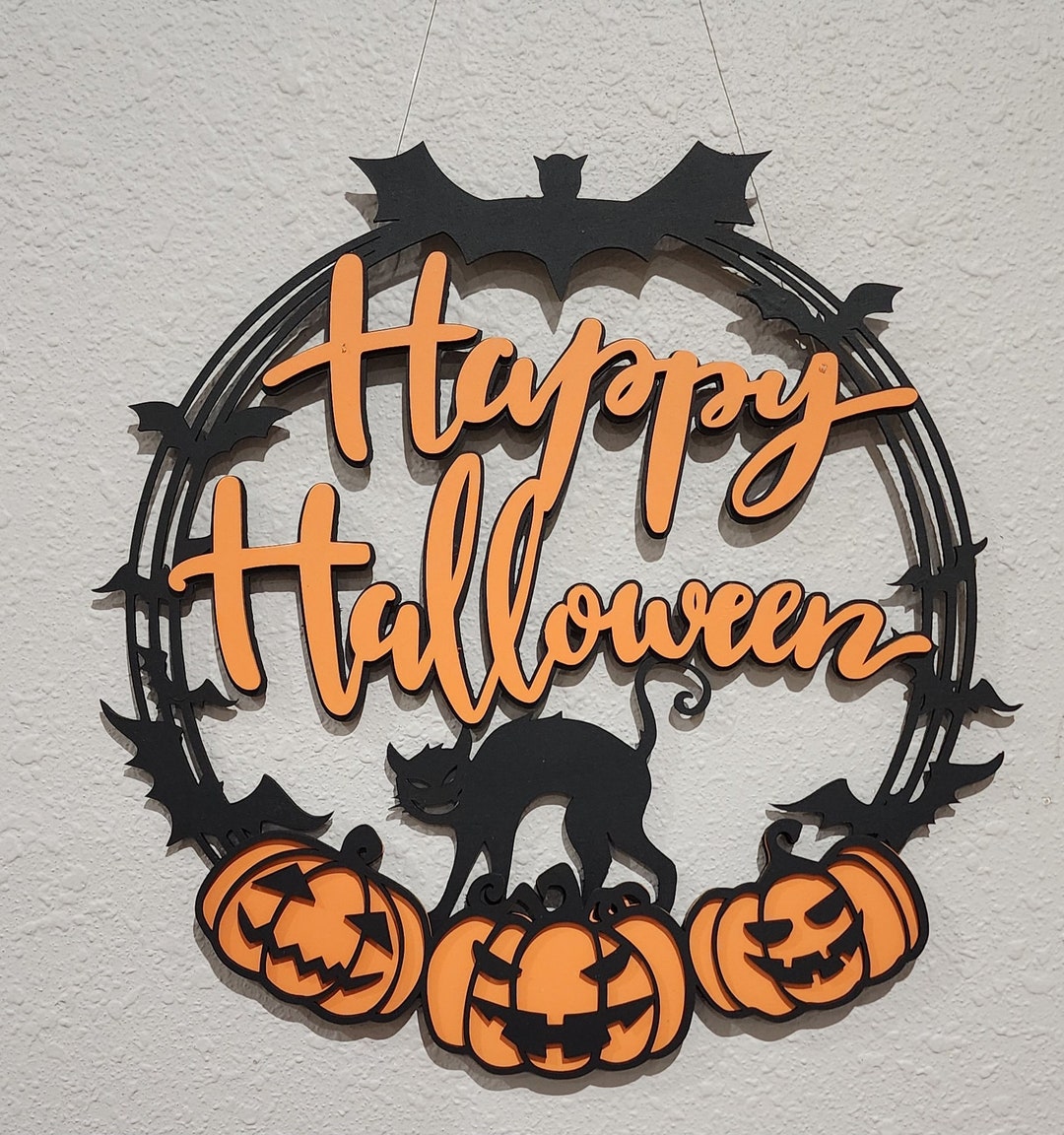 Happy Halloween Door Hanger - Etsy