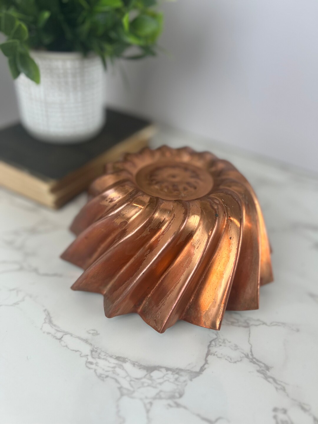 Vintage Copper Spiral Swirl Jell-o Mold/ Cake Mold - Etsy
