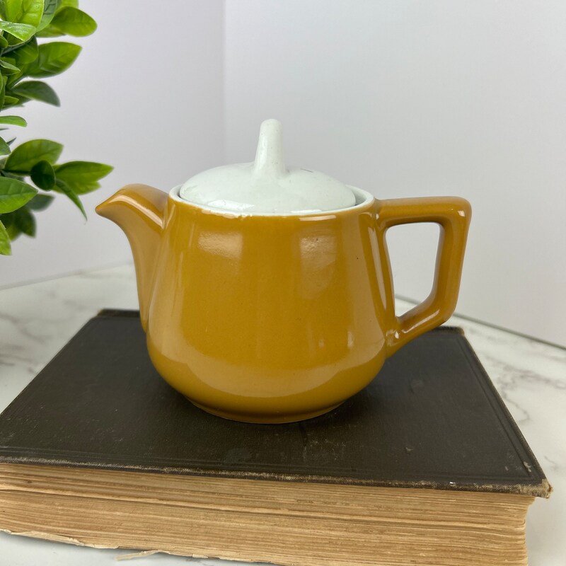 Mustard Tea Pot - Etsy