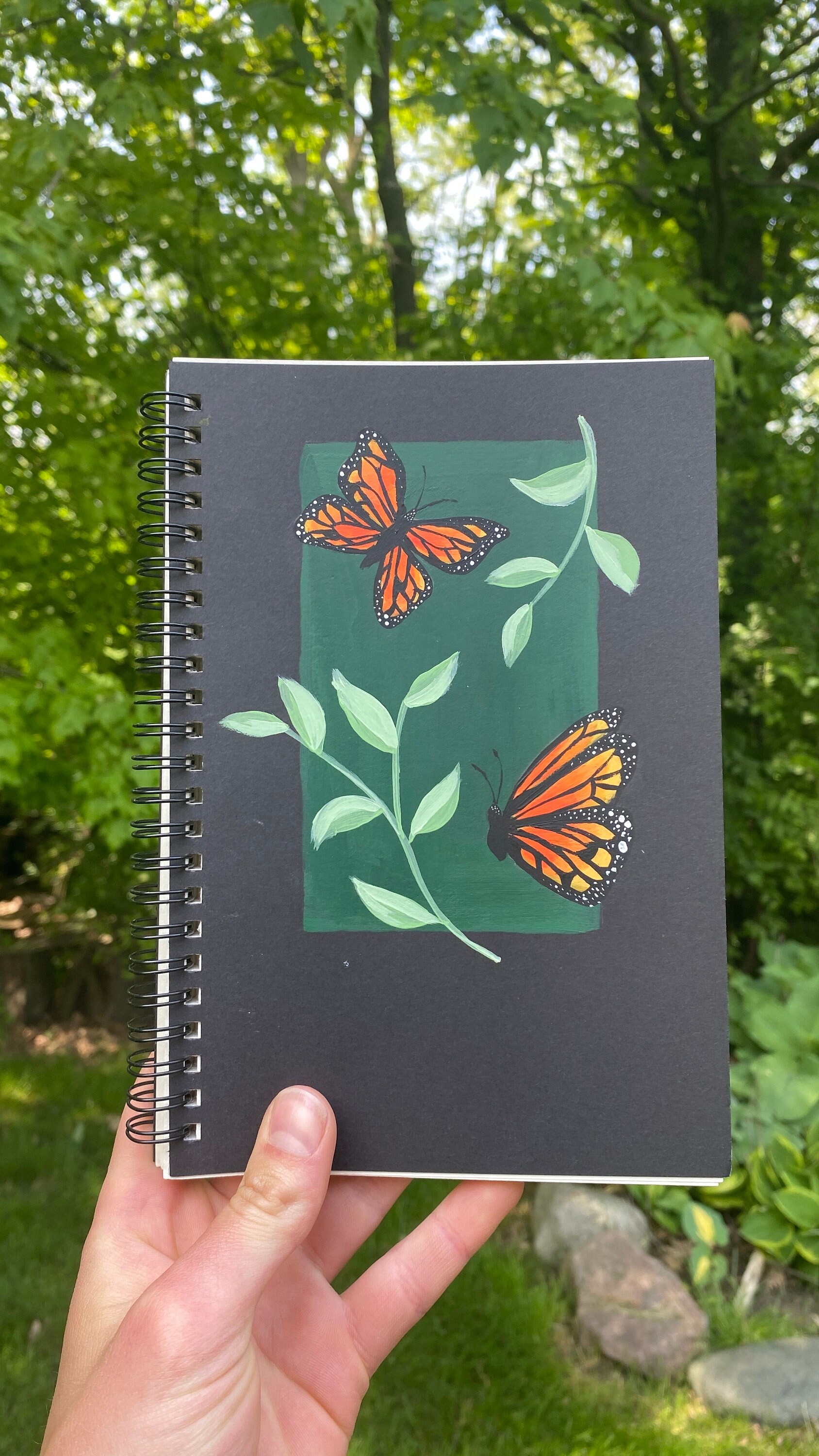 Hand Painted Notebook Sketch Journaling - Etsy