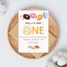 One Year Old Invitation, 1st Birthday, Donut 1st Birthday Neutral ...