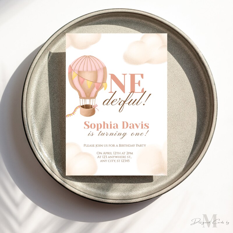 Balloon Invitation - Etsy