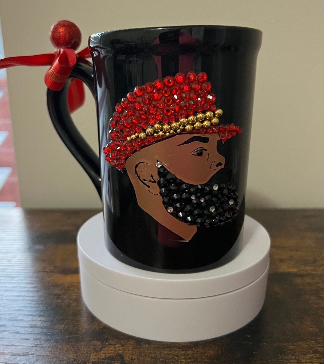 Afro Mens Bling Mugs,funny Mugfor Him, Coffee and Tea Gift Mug,3d Mug ...