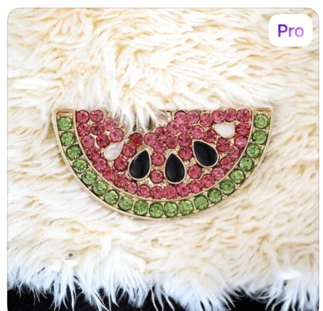 Watermelon Palestine Brouch Fruit Pin Charm, Rhinestone Watermelon ...