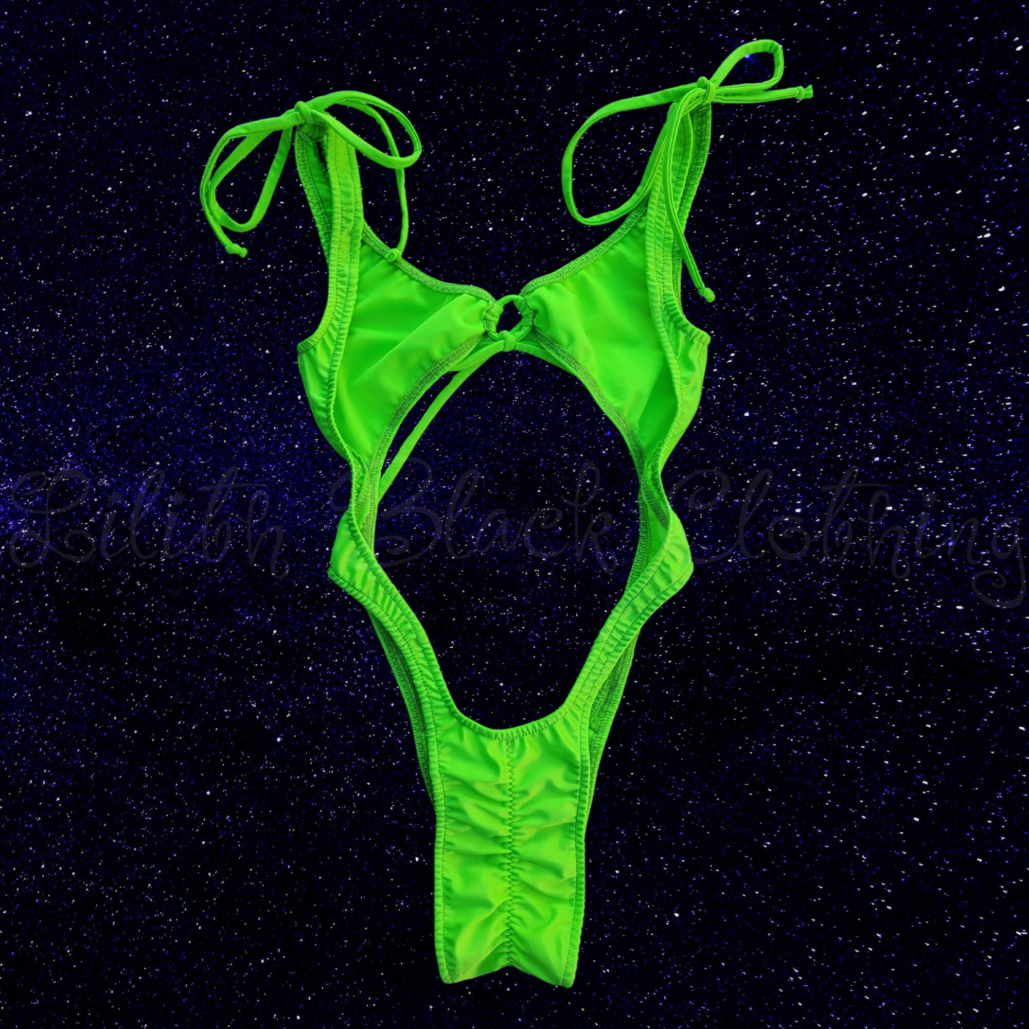 NEON GREEN Thong Monokini Exotic Dancewear Stripper Clothing - Etsy