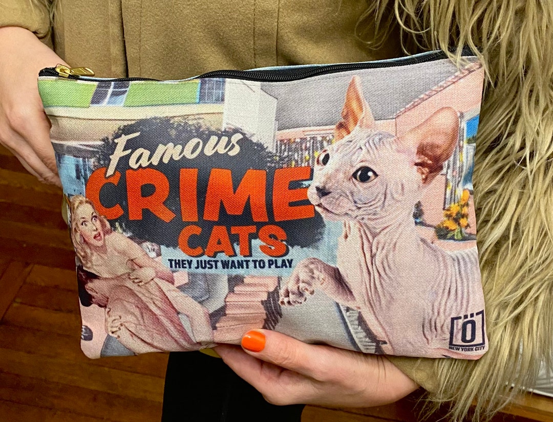 Sphynx Cat Carry-all Bag: Crime Cats Detective Pouch - Etsy