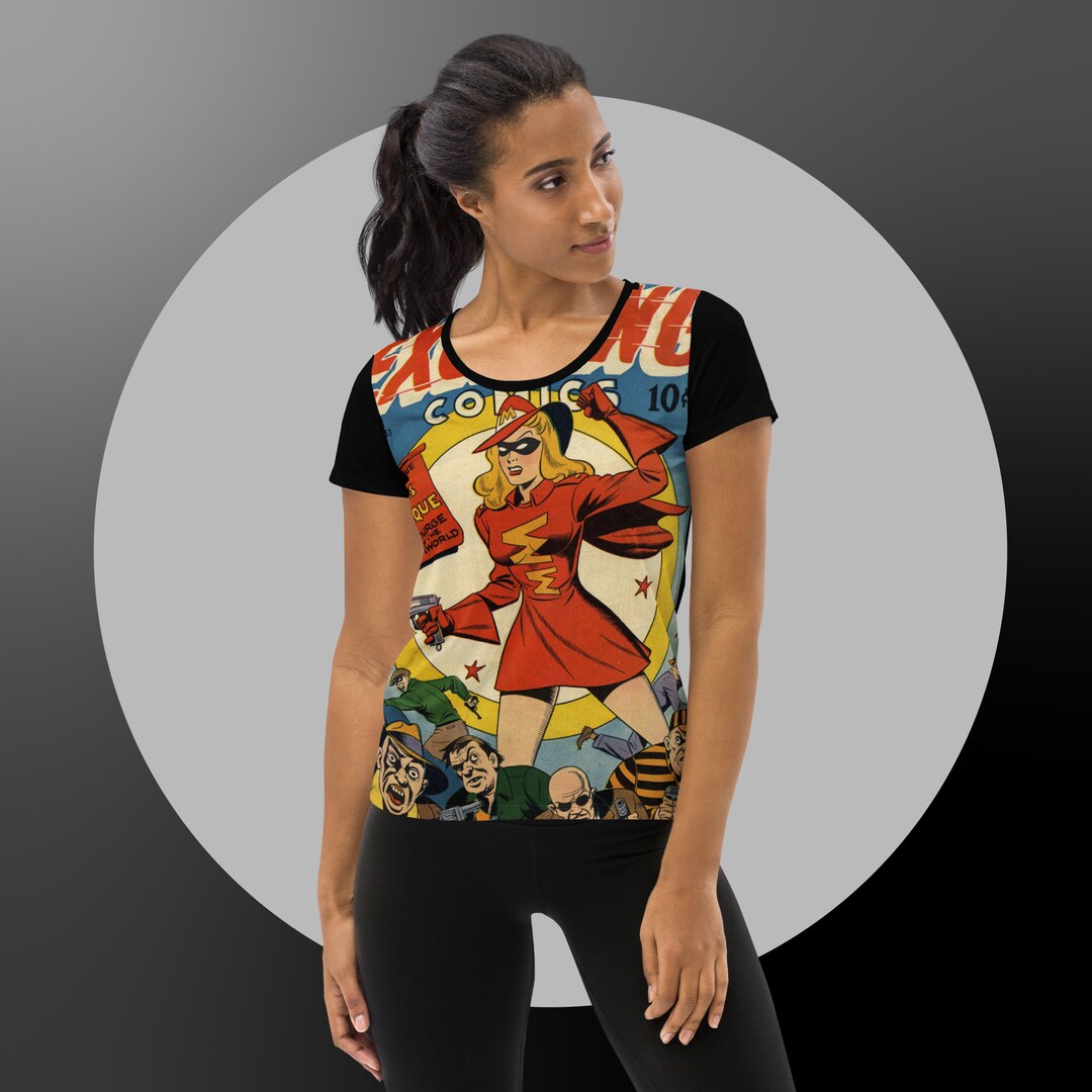 Miss Masque Comic Book Cover T-shirt: Retro Superhero Shirt - Etsy