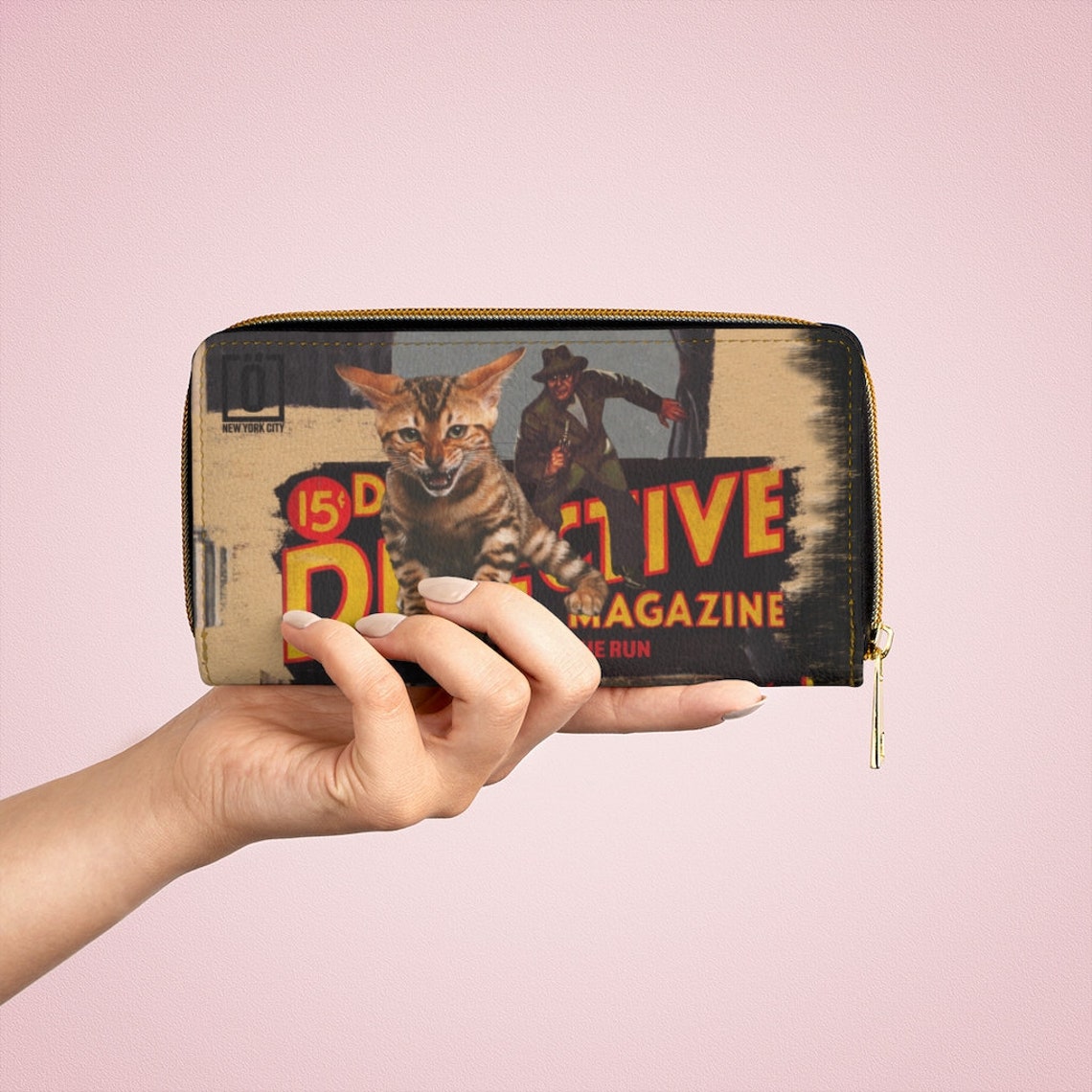 Wallet CRIME CATS They Just Want to Play, Card and Cash Zipper Wallet ...