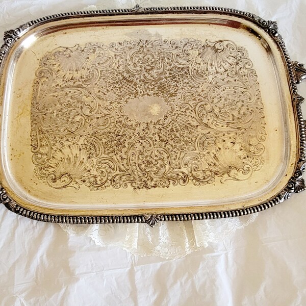 Silver Butler Tray - Etsy